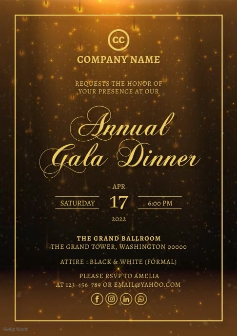 Gala Invitation Template | PosterMyWall