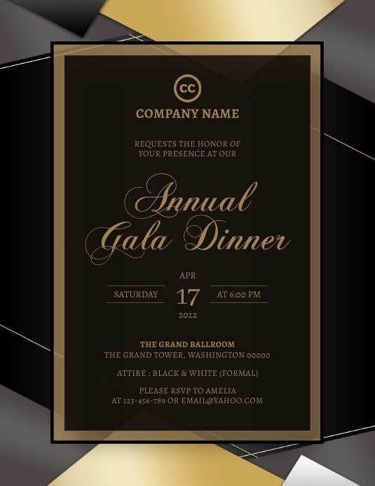 Gala Invitation Template | PosterMyWall