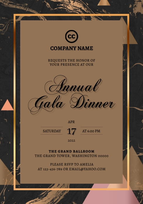 Gala Invitation Template | PosterMyWall