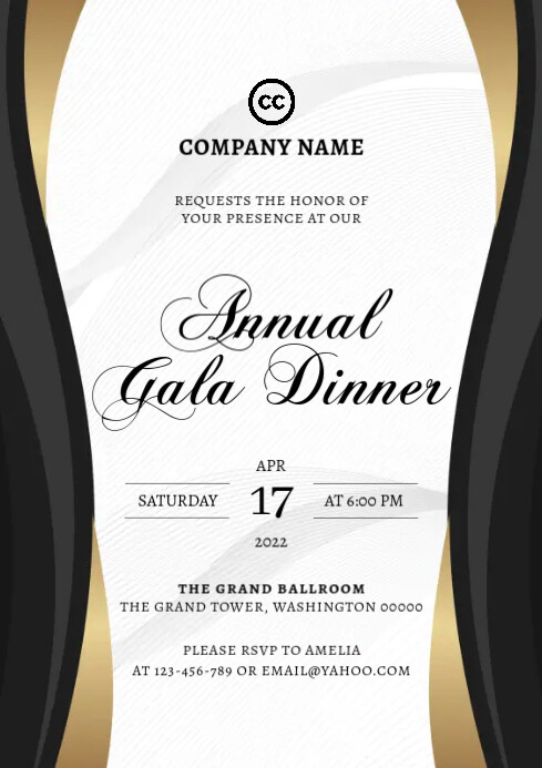 Gala Invitation Template | PosterMyWall
