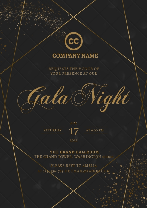 Gala Invitation Template | PosterMyWall