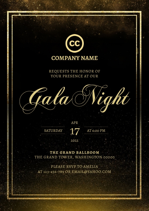 Gala Invitation Template | PosterMyWall