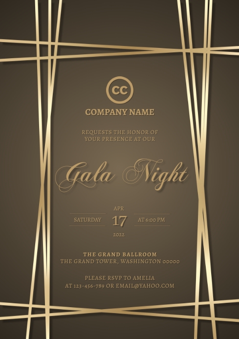 Gala Invitation Template | PosterMyWall