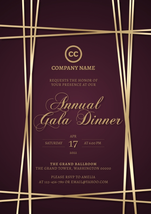 Gala Invitation Template | PosterMyWall