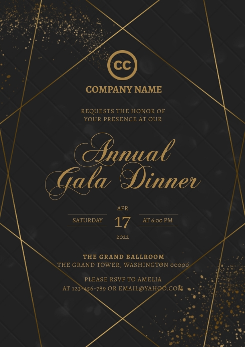 Gala Invitation Template | PosterMyWall