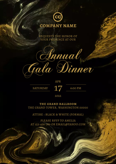 Gala Invitation Template | PosterMyWall