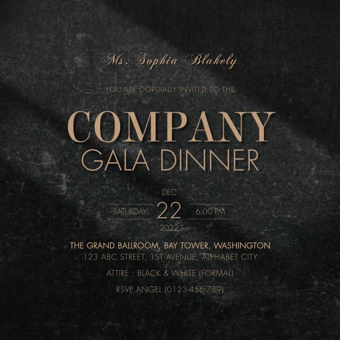 Gala Invitation Template | PosterMyWall