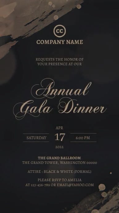 Gala Invitation Template | PosterMyWall