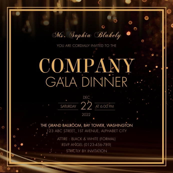 Gala Invitation Template | PosterMyWall