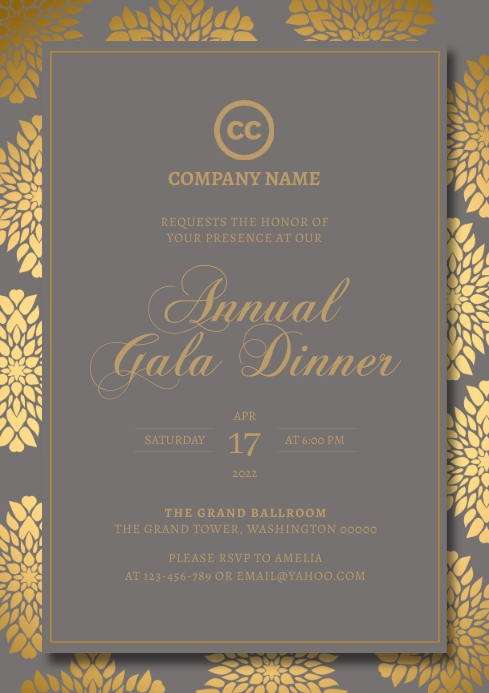 Gala Invitation Template | PosterMyWall