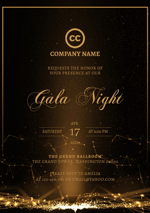 Gala Invitation Template | PosterMyWall