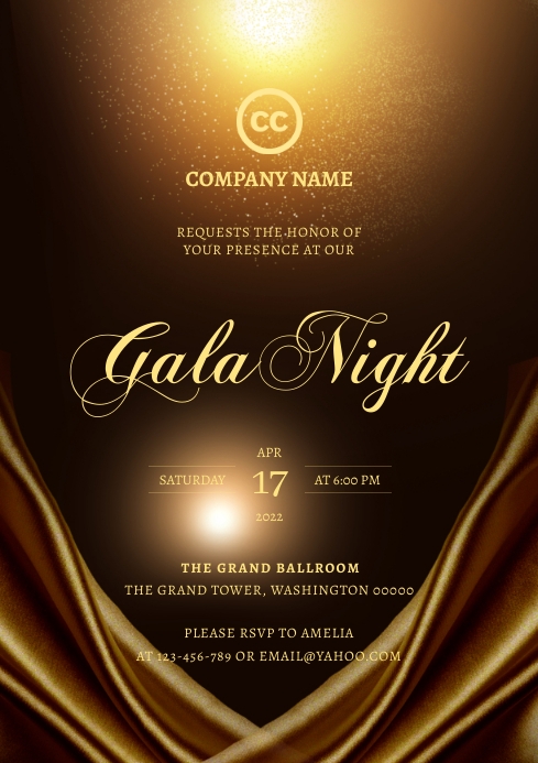 Gala Invitation Template | PosterMyWall
