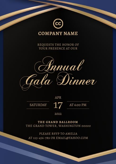 Gala Invitation Template | PosterMyWall