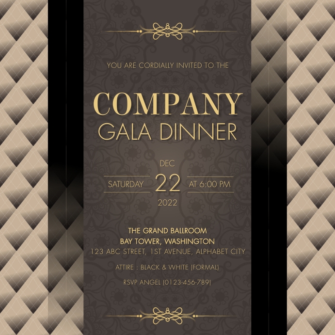 Gala Invitation Template | PosterMyWall