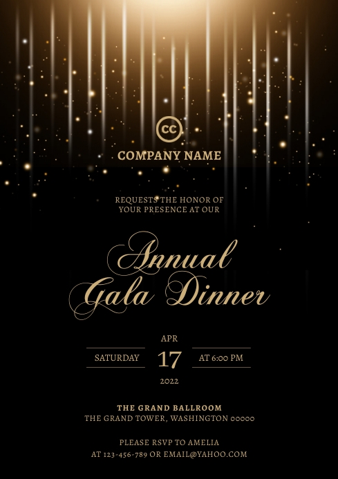 Gala Invitation Template | PosterMyWall