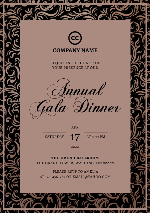 Gala Invitation Template | PosterMyWall