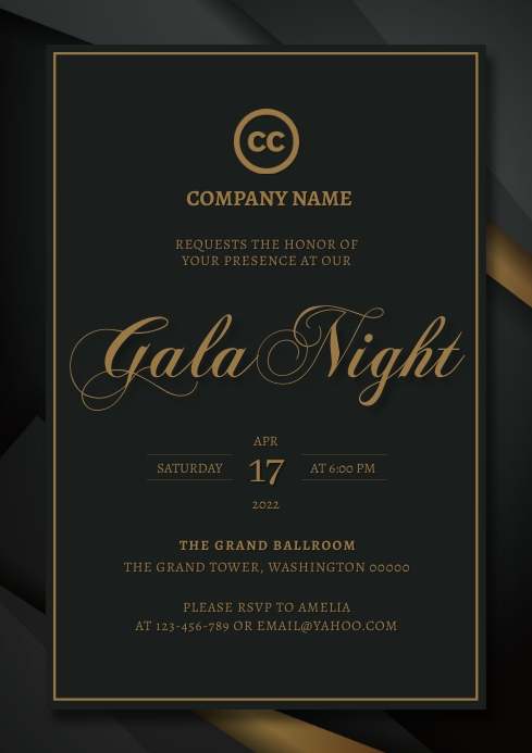 Gala Invitation Template | PosterMyWall