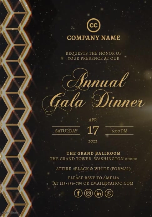 Gala Invitation Template | PosterMyWall