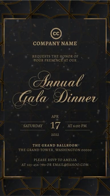 Gala Invitation Template | PosterMyWall