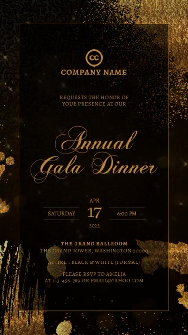 Gala Invitation Template | PosterMyWall