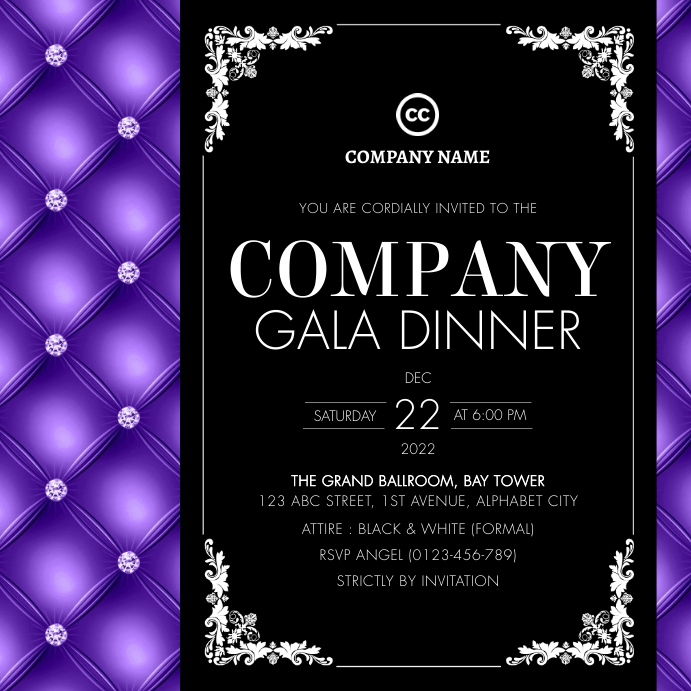 Gala Invitation Template | PosterMyWall