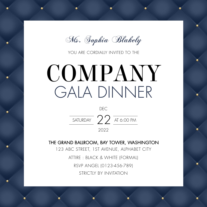 Gala Invitation Template | PosterMyWall