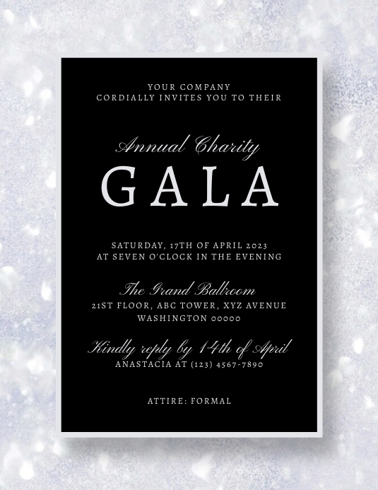 Gala Night Template | PosterMyWall