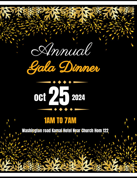 GALA NIGHT Template | PosterMyWall