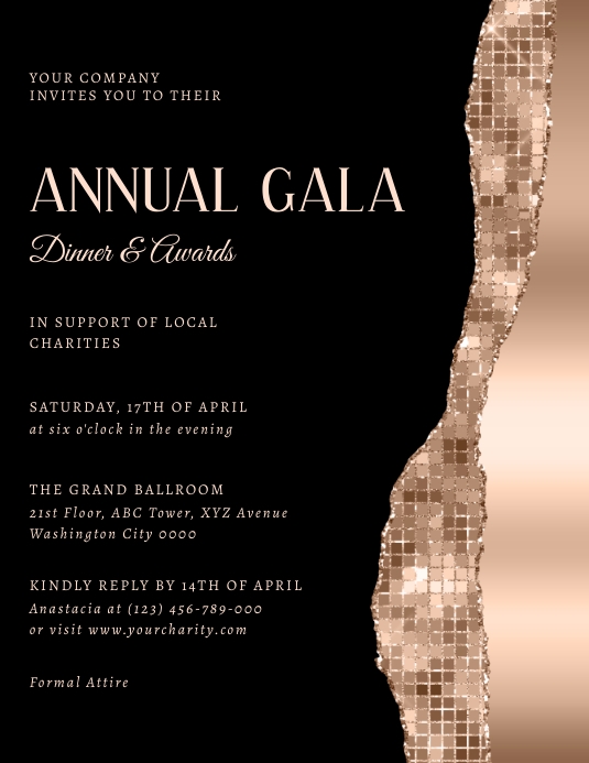 Gala Night Template | PosterMyWall