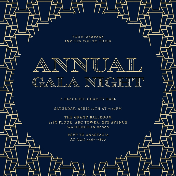 Gala Night Template | PosterMyWall