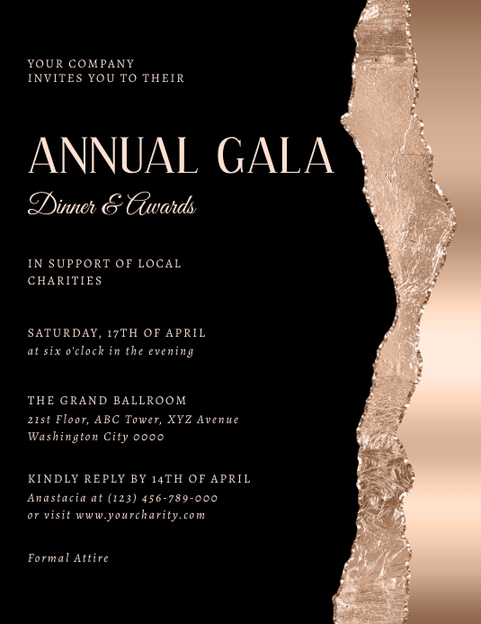 Gala Night Template | PosterMyWall