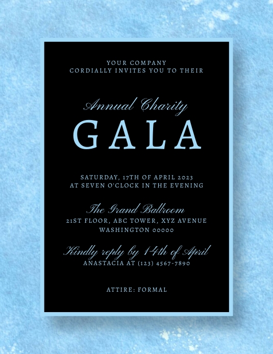Gala Night Template | PosterMyWall