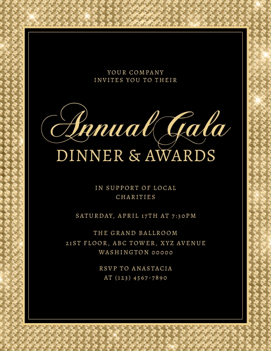 Gala Night Template | PosterMyWall