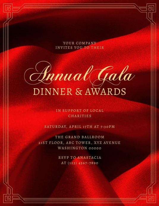 Gala Night Template | PosterMyWall