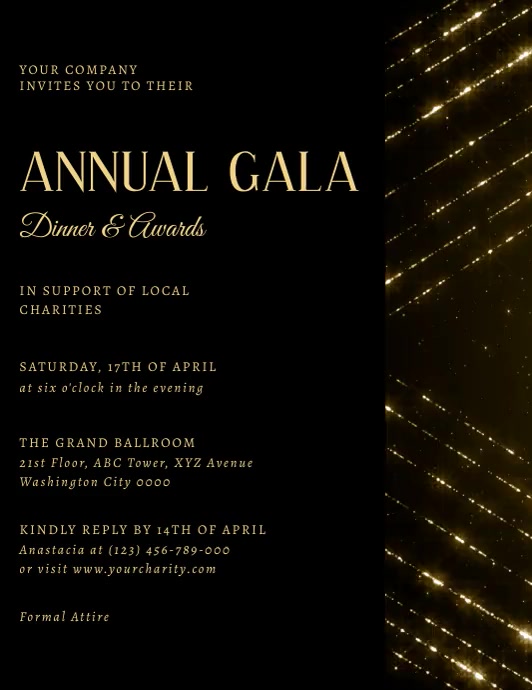 Copy of Gala Night | PosterMyWall
