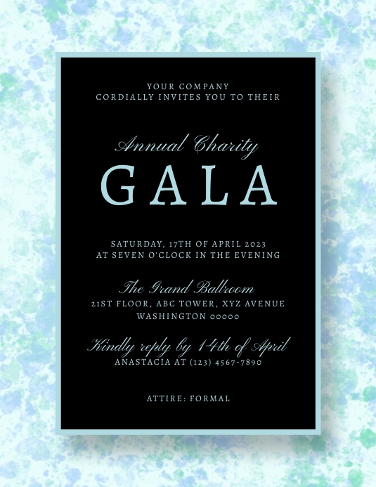 Gala Night Template | PosterMyWall
