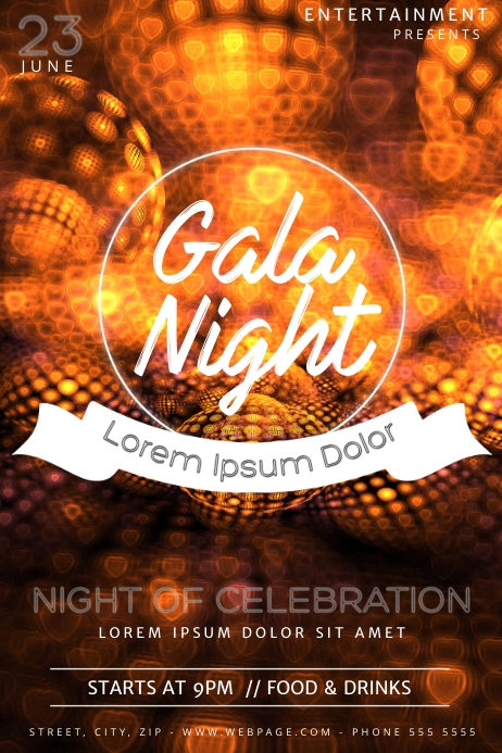 Gala Night Flyer Template | PosterMyWall