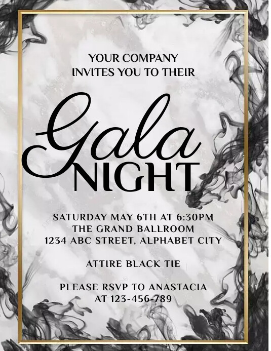 Gala night flyer templates | PosterMyWall