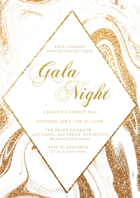 Gala Night Invitation Template | PosterMyWall