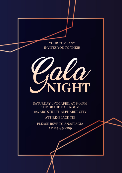 Copy of Gala Night Invitation | PosterMyWall