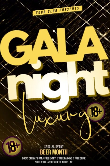 Copy of Gala Night Party | PosterMyWall