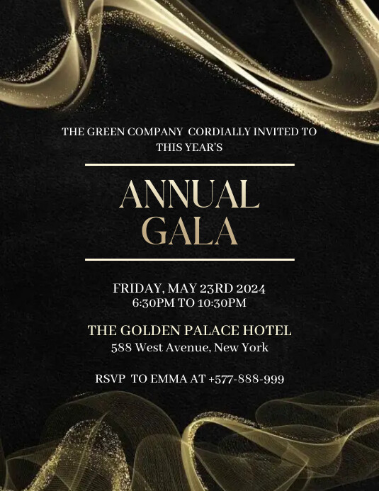 Gala Night Poster Template | PosterMyWall