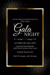 Gala Night Poster Template | PosterMyWall