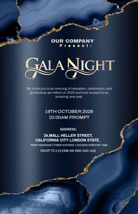 Gala night promotion template design | PosterMyWall