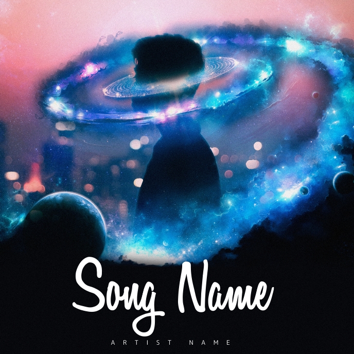 Galaxy Album mixtape art trap rap Music Template | PosterMyWall