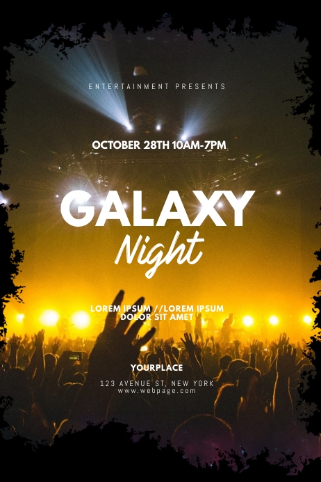 Galaxy Party Template | PosterMyWall