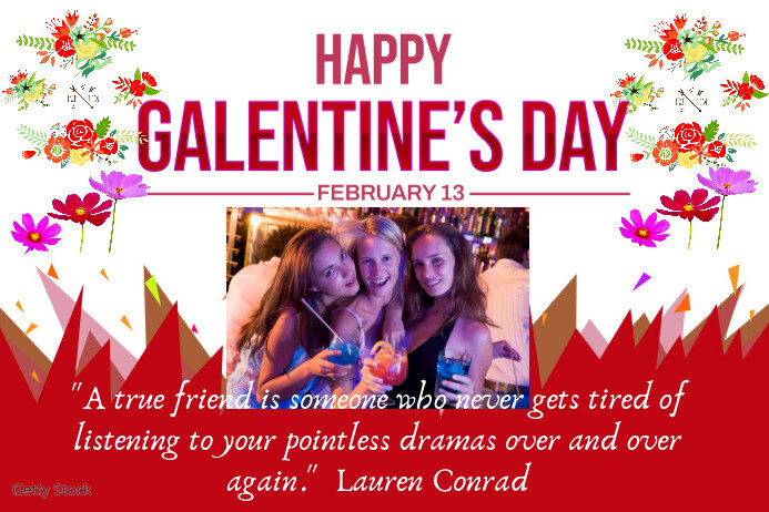 Galentine's Day Template | PosterMyWall