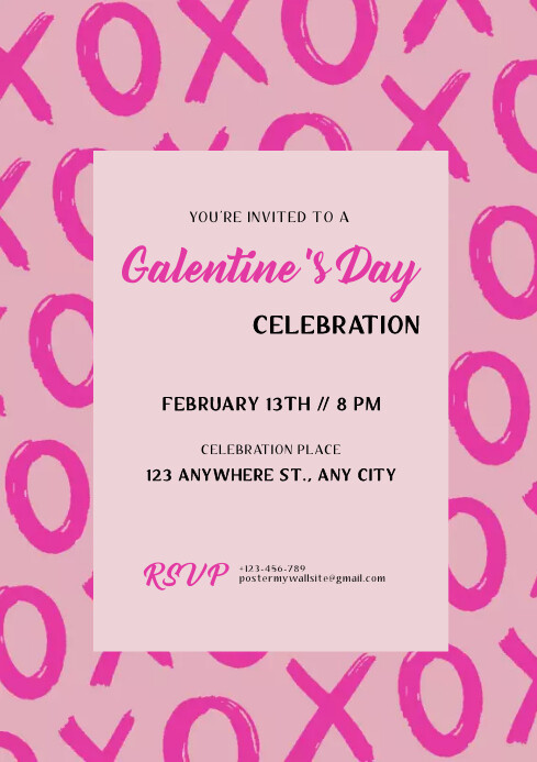 Galentine's Day Party Template | PosterMyWall