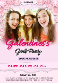 Galentine's Day Party Template | PosterMyWall