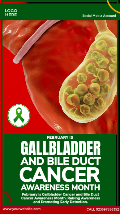 Gallbladder and Bile Duct Cancer Awareness Template | PosterMyWall